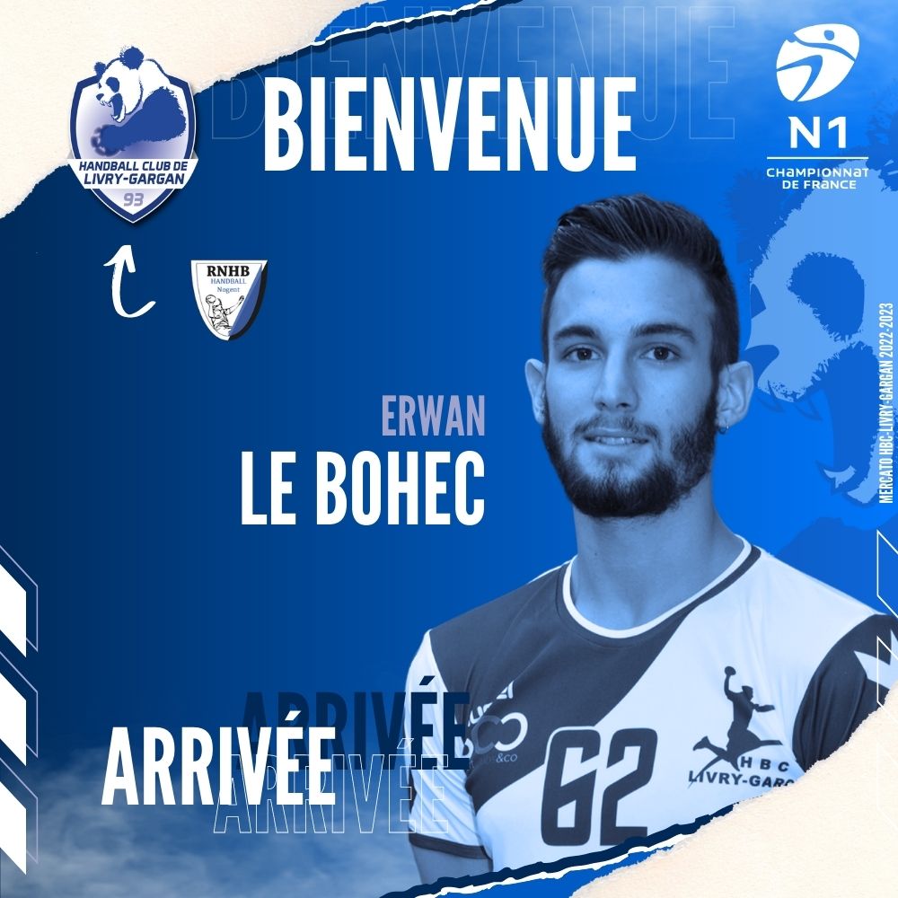 Erwan Le Bohec est de retour au HBC Livry-Gargan ! - HBC Livry-Gargan